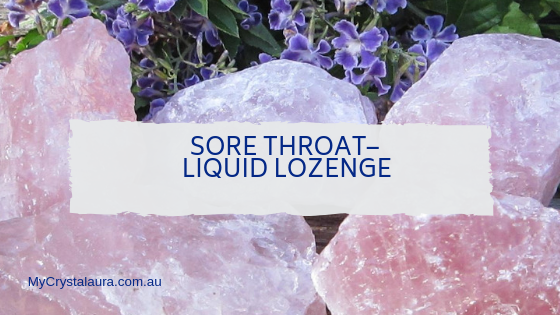 Sore Throat – Liquid Lozenge - My CrystalAura